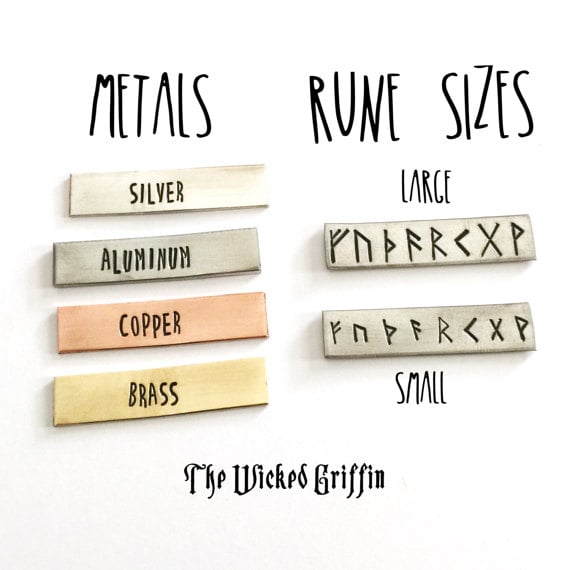 Rune Ear Cuff - Custom Runes - The Wicked Griffin