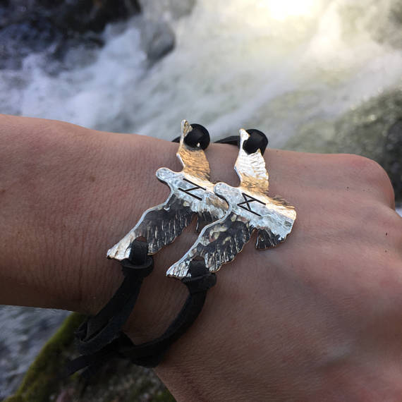 Viking Raven Bracelets - Huginn and Muninn - The Wicked Griffin