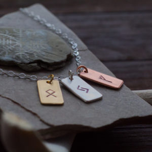 Rune Charms Necklace - Sterling Silver Chain - The Wicked Griffin