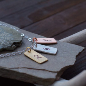 Rune Charms Necklace - Sterling Silver Chain - The Wicked Griffin