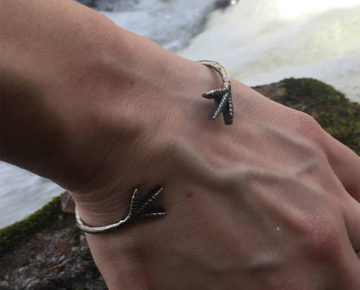 Torc Bracelet - Raven Claw - The Wicked Griffin