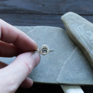 Animal Track Stacking Ring - Wolf, Bear, Deer, Raven - The Wicked Griffin