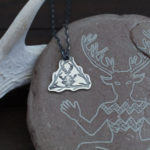 Cernunnos Charm Pendant - Sterling Silver Chain - The Wicked Griffin