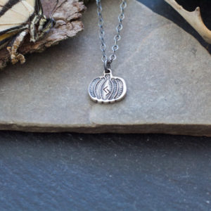 Pumpkin & Rune Charm Necklace - The Wicked Griffin