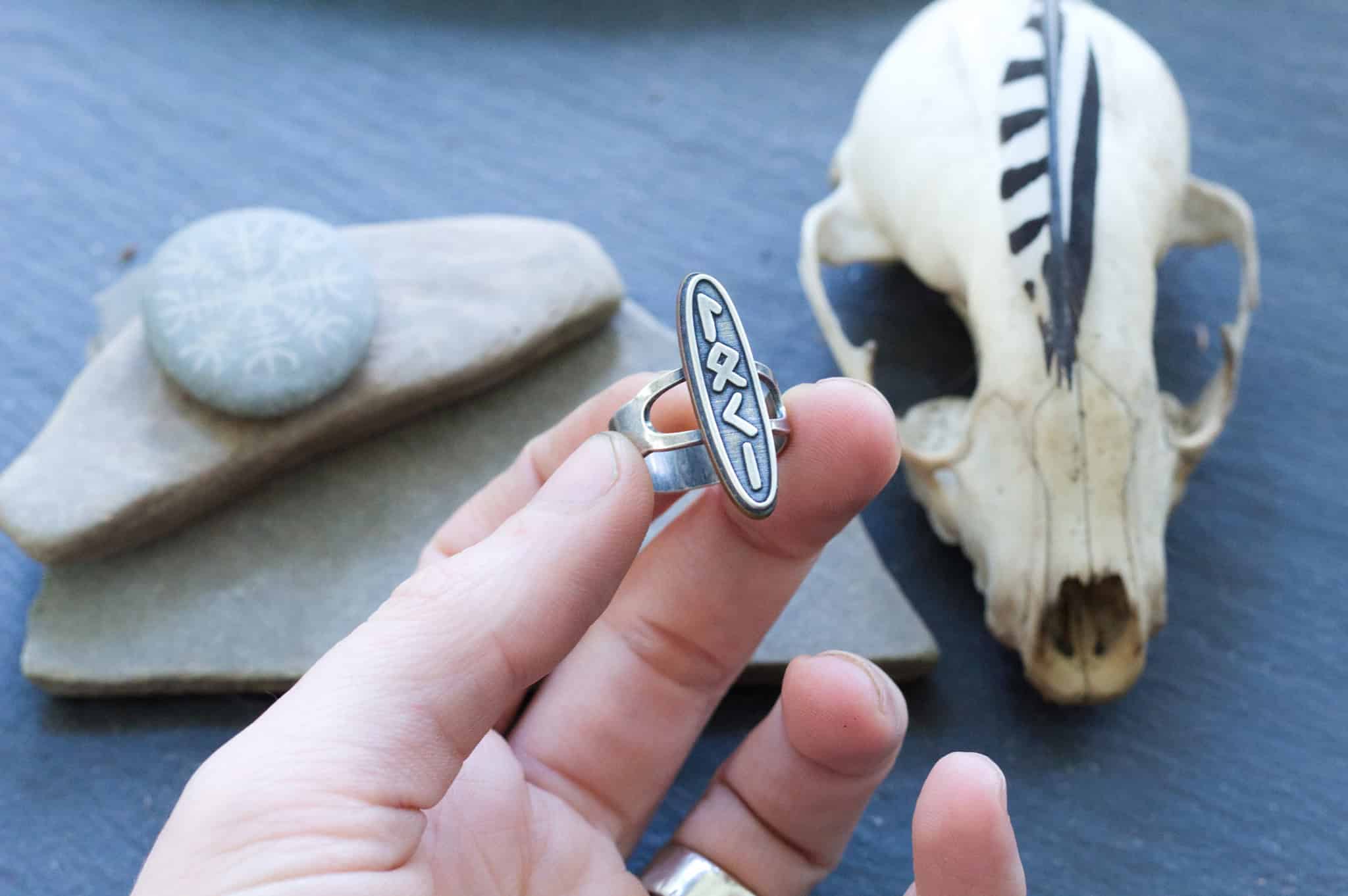 Loki Ring - Saddle Style - The Wicked Griffin