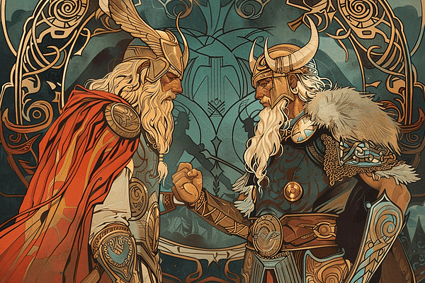 Odin and Thor: When Wisdom and Thunder Roar - The Wicked Griffin