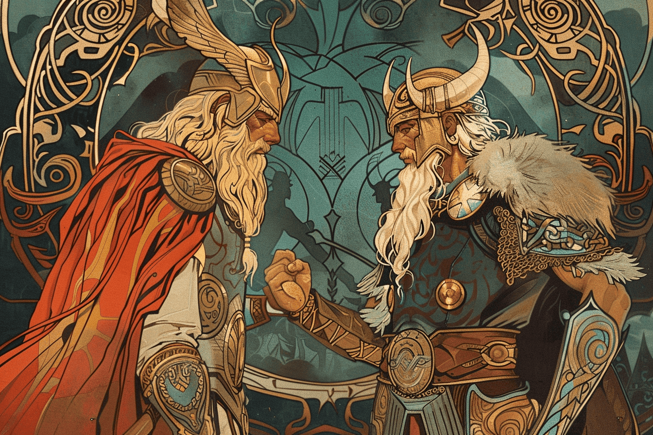 Odin and Thor: When Wisdom and Thunder Roar - The Wicked Griffin