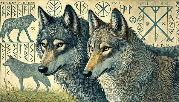 Geri and Freki: Odin's Wolves in Norse Mythology - The Wicked Griffin