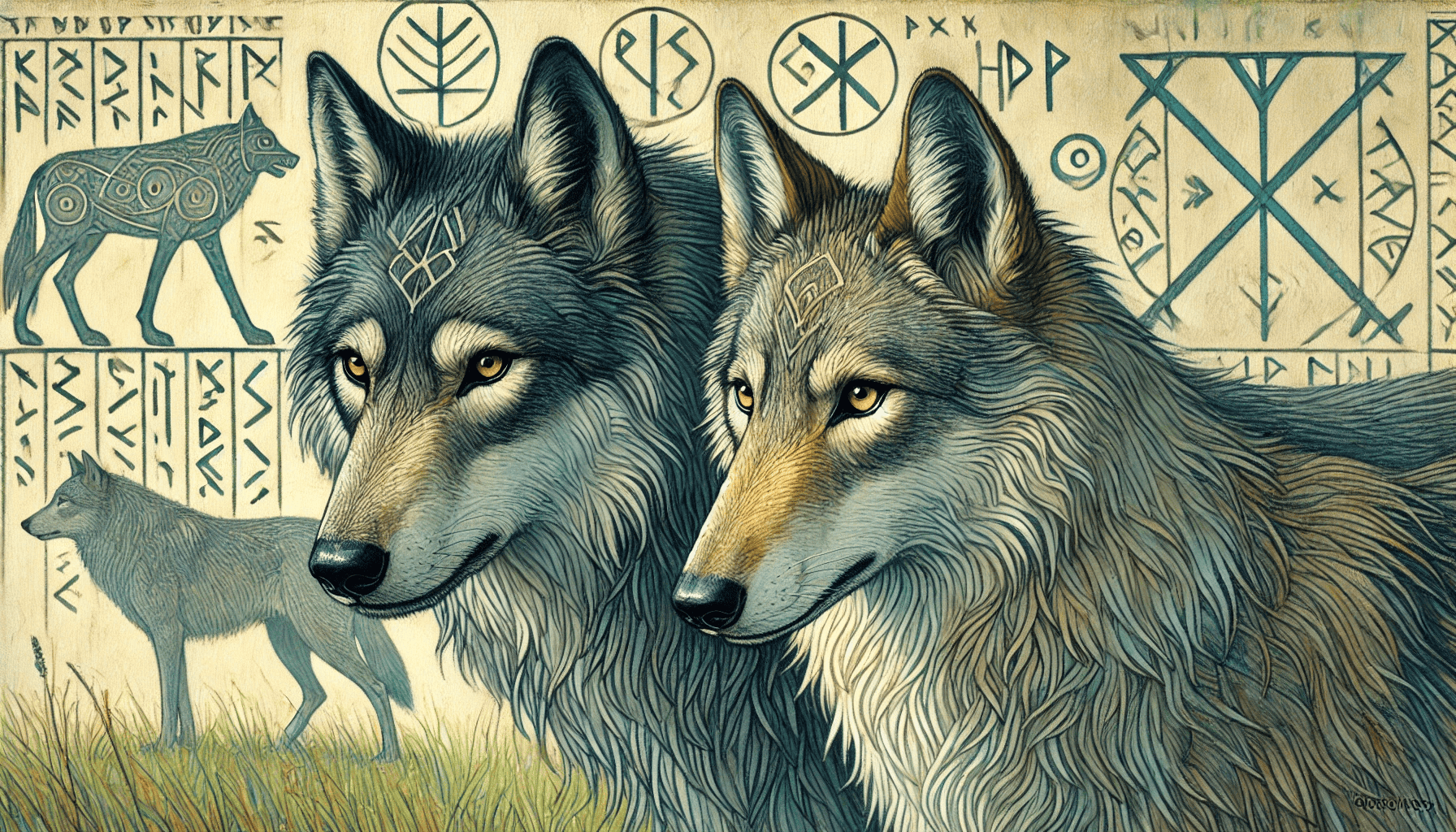 Geri and Freki: Odin's Wolves in Norse Mythology - The Wicked Griffin