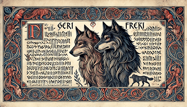 Geri and Freki: Odin's Wolves in Norse Mythology - The Wicked Griffin