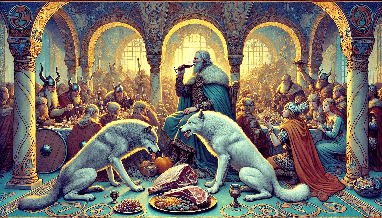 Geri and Freki: Odin's Wolves in Norse Mythology - The Wicked Griffin