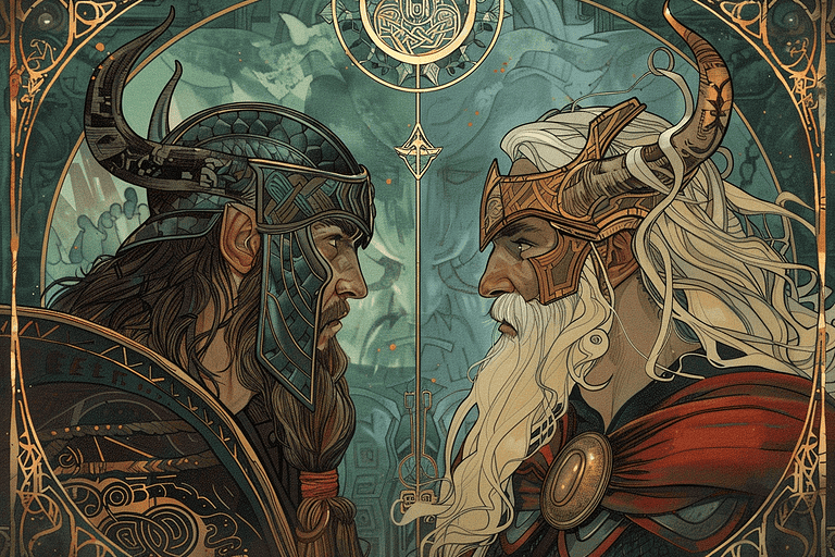 Odin and Thor: When Wisdom and Thunder Roar - The Wicked Griffin