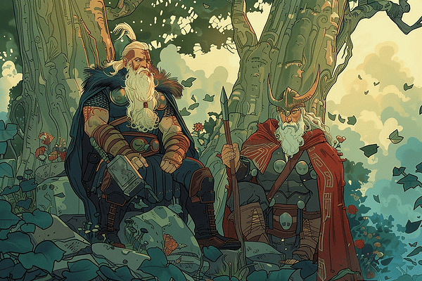 Odin and Thor: When Wisdom and Thunder Roar - The Wicked Griffin