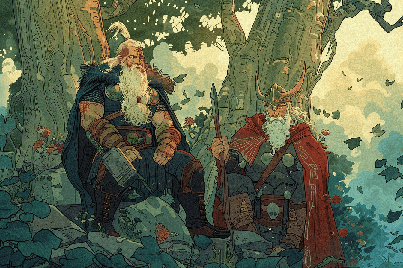 Odin and Thor: When Wisdom and Thunder Roar - The Wicked Griffin