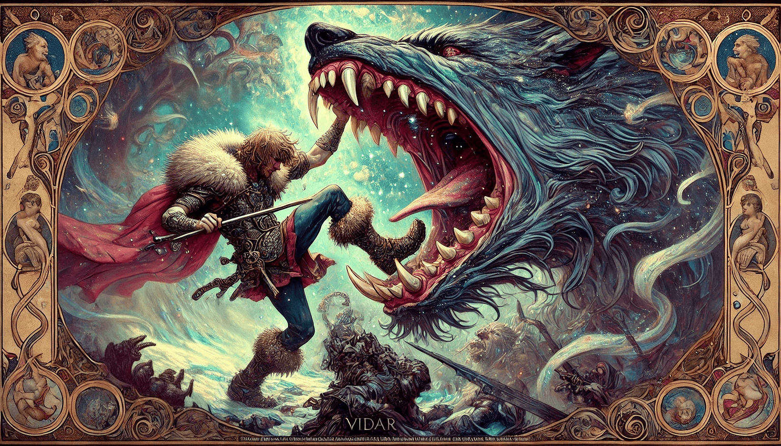 The Epic Battle of Odin and Fenrir: A Norse Mythology Showdown - The Wicked Griffin