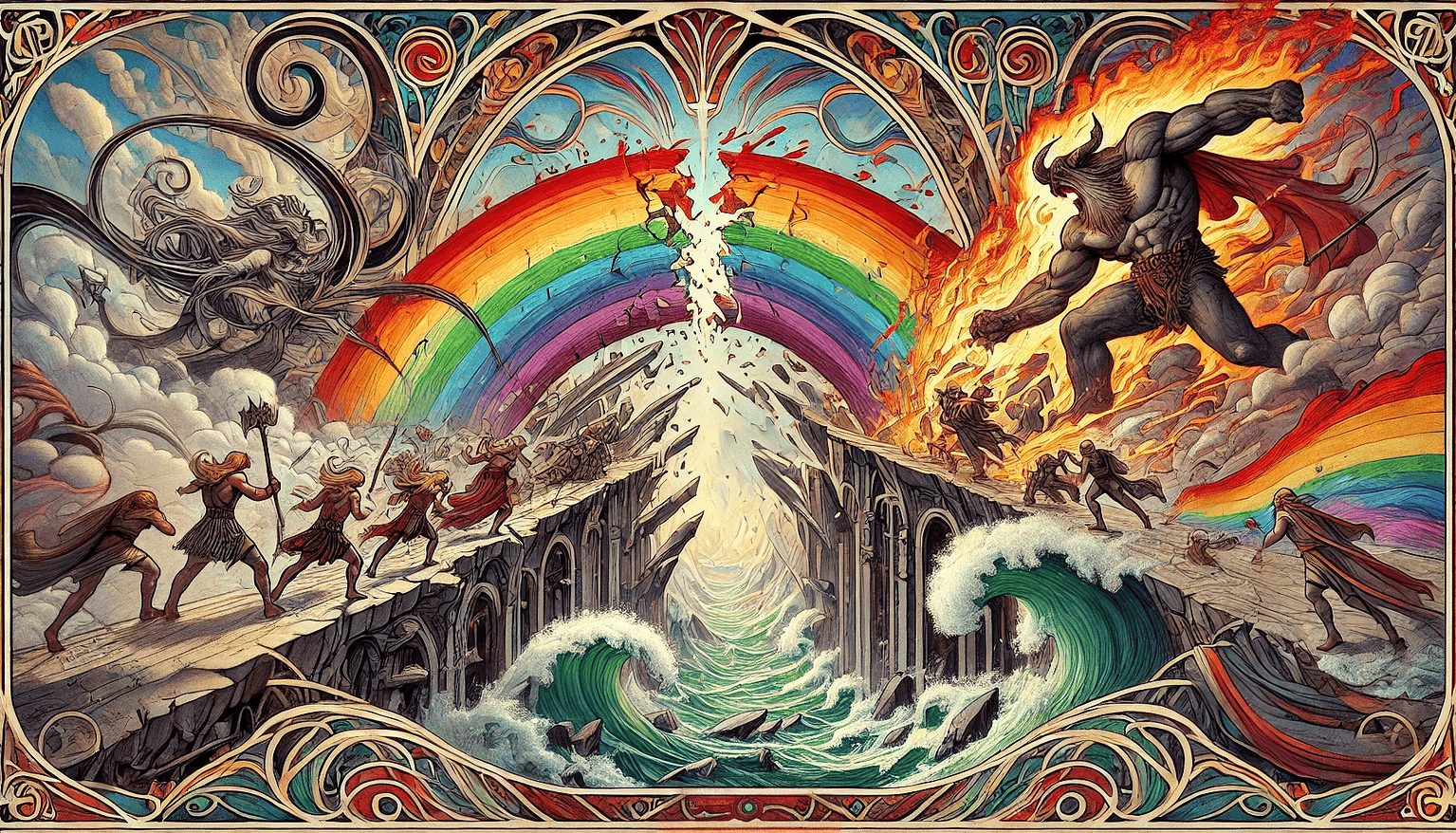 Bifrost: The Rainbow Bridge of Norse Mythology - The Wicked Griffin